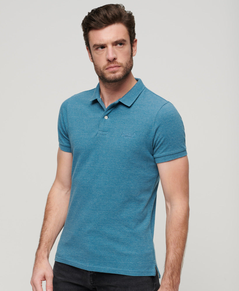 Classic Pique Polo | Alaskan Blue Marle – Superdry