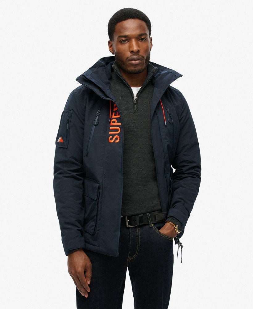Ultimate Embroidered Windbreaker Jacket | Eclipse Navy – Superdry