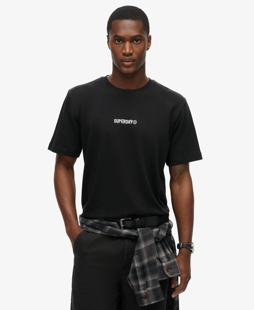 Micro Logo Graphic Loose Tee | Black – Superdry