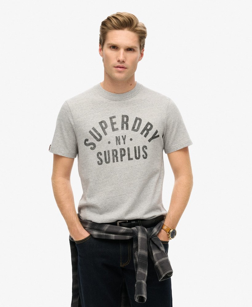 Surplus Graphic Tshirt | Surplus Grey Grindle – Superdry