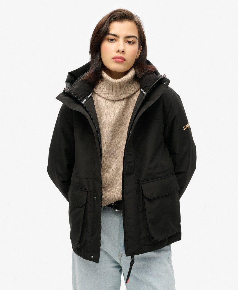 Hooded Ultimate Windbreaker Jacket | Black – Superdry