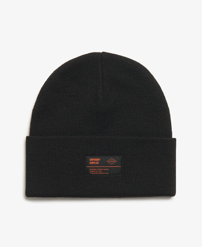 Surplus Knitted Beanie Hat | Black – Superdry