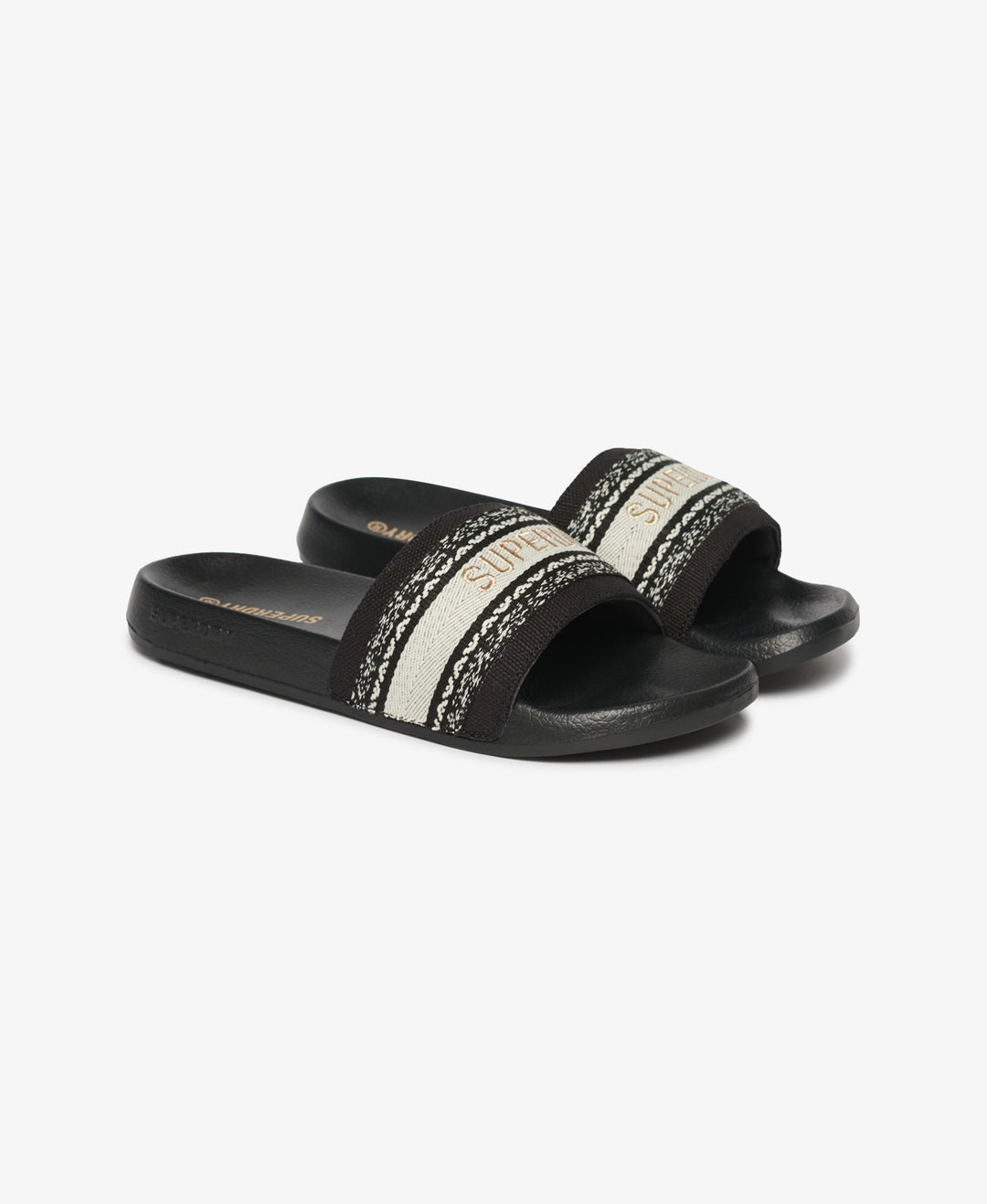 Webbing Interest Pool Slide | Black – Superdry