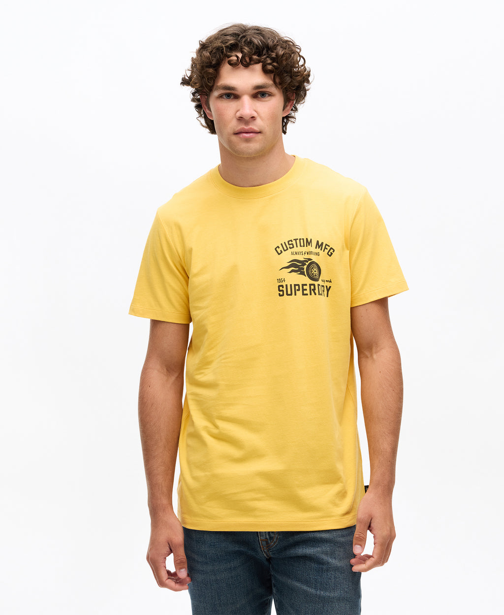 Biker Graphic Tee | Pigment Yellow – Superdry