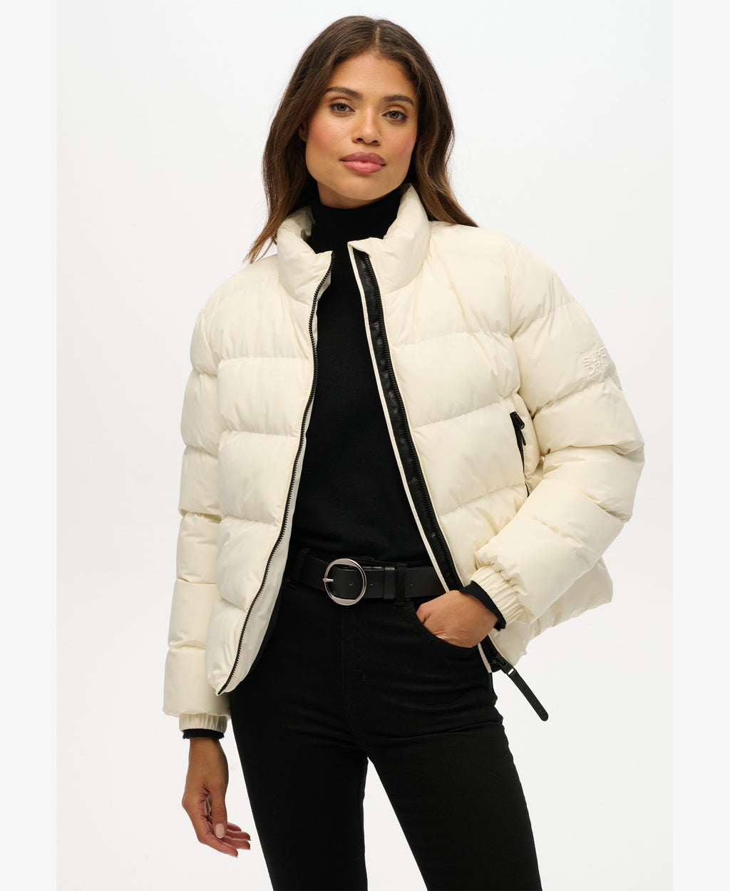 Non Hooded Sports Puffer Jacket | Off White – Superdry