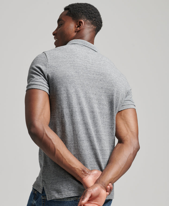 Cotton Classic Pique Polo | Flint Steel Grit – Superdry