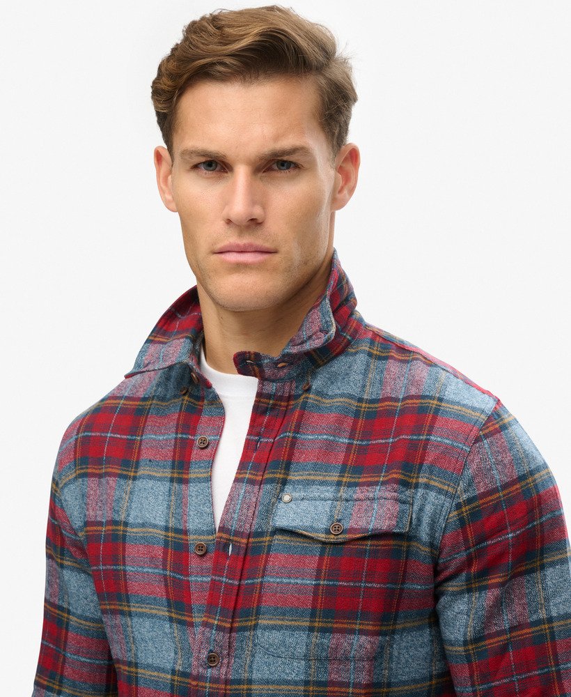 Merchant Check Shirt | Red Grindle Check – Superdry