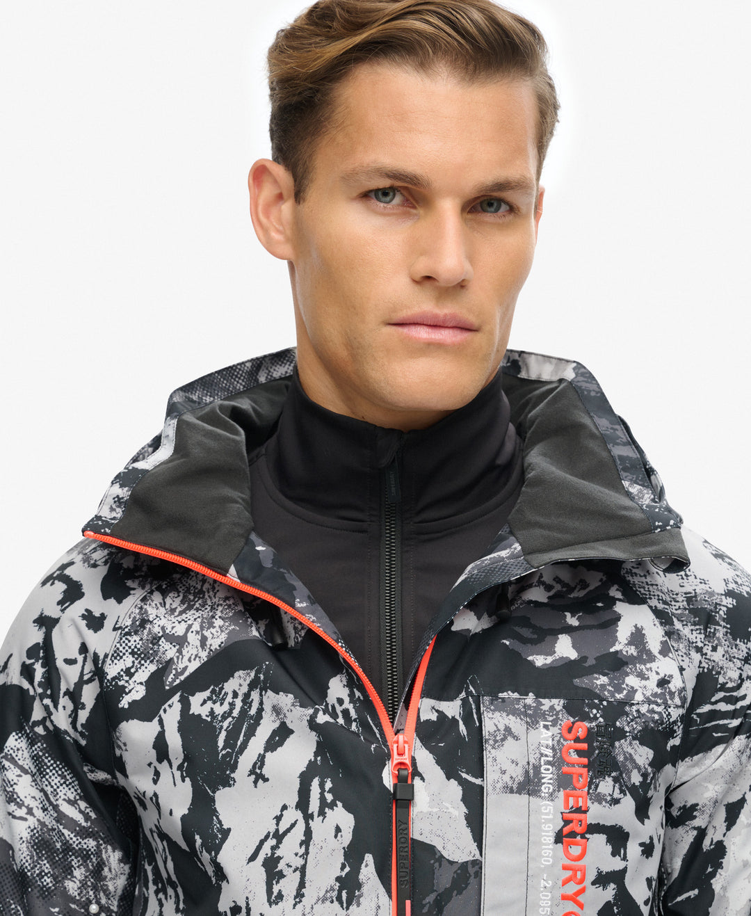 Ski Freestyle Core Jacket | Volcanic Mountain Camo Grey – Superdry