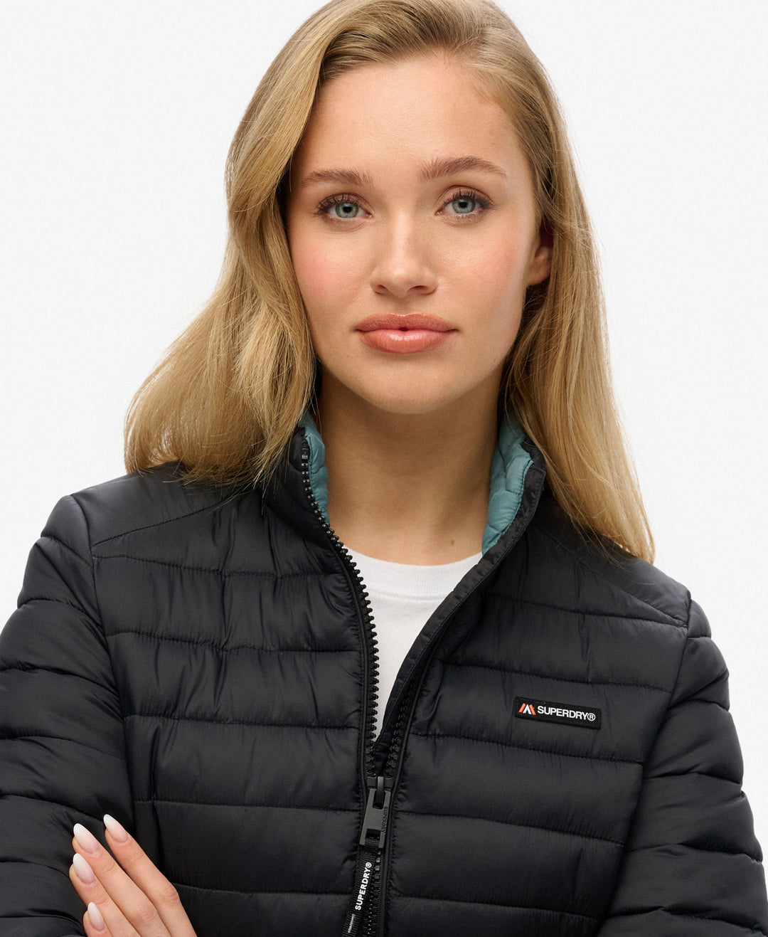 Fuji Lite Padded Slim Fit Jacket | Black – Superdry
