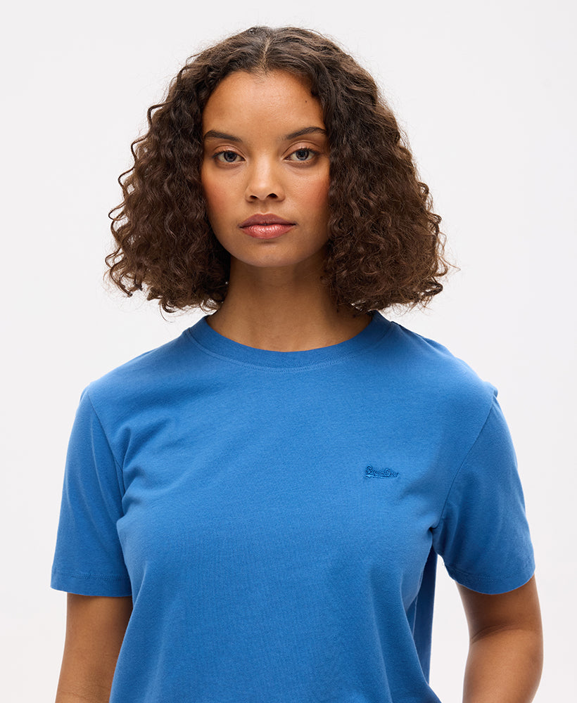 Essential Logo Embroidered Tee | Monaco Blue – Superdry