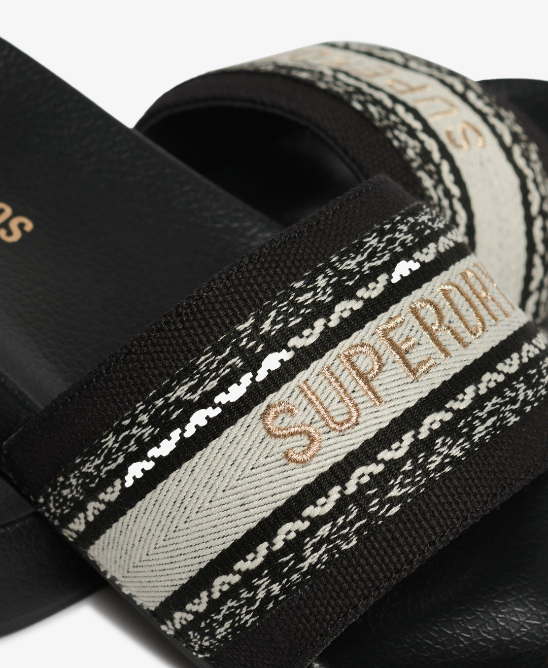 Webbing Interest Pool Slide | Black – Superdry