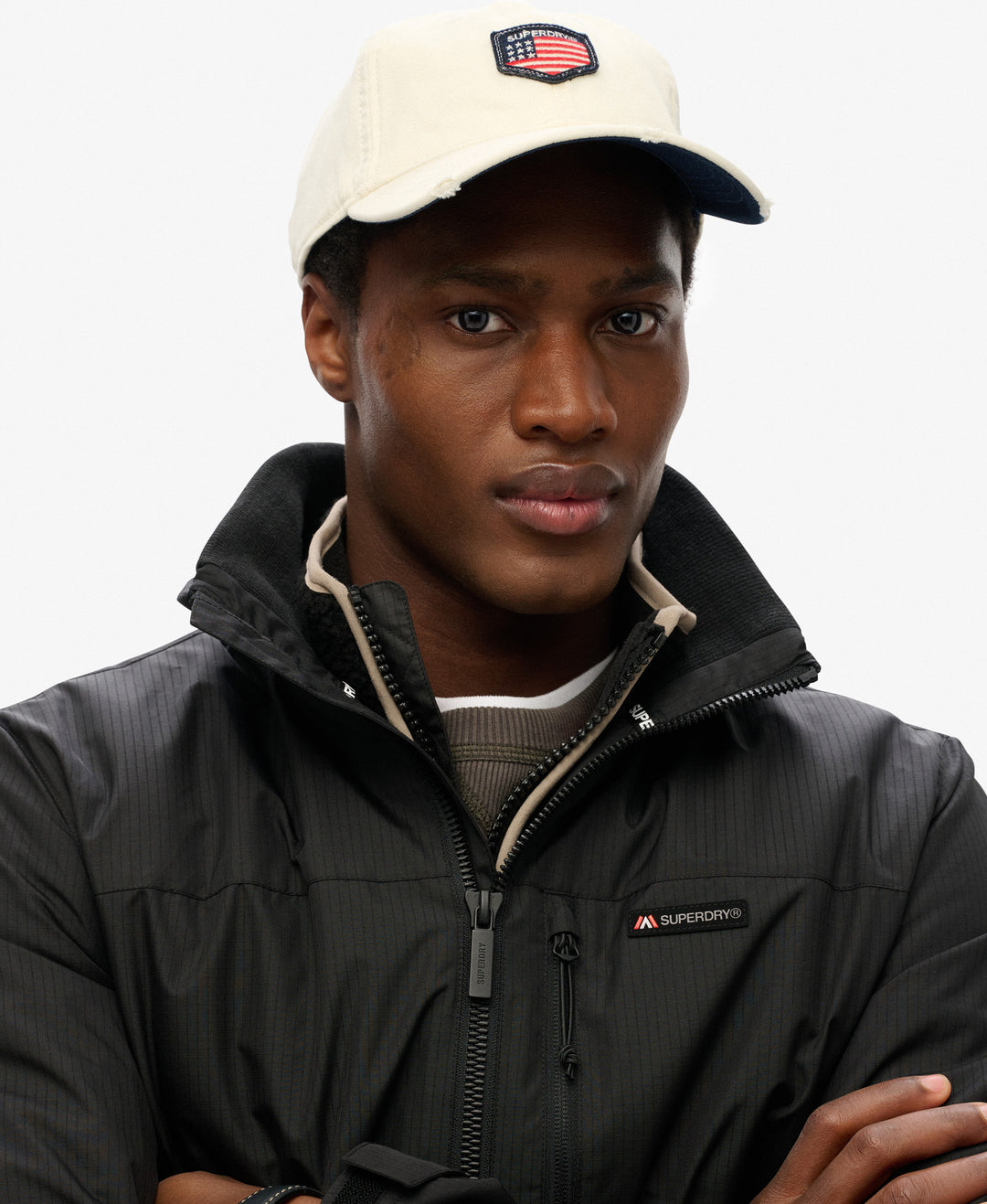 Non Hooded Logo Windbreaker | Jet Black – Superdry