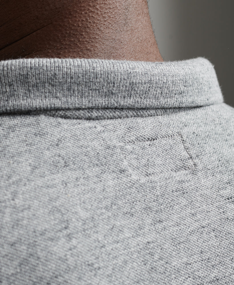 Cotton Classic Pique Polo | Flint Steel Grit – Superdry