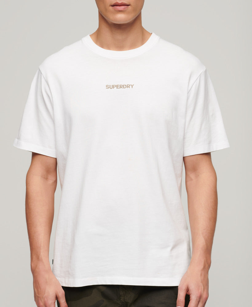 Micro Logo Graphic Loose Tee | Brilliant White – Superdry