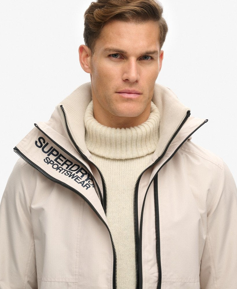 Hooded Yachter Windbreaker Jacket | Chateau Grey – Superdry