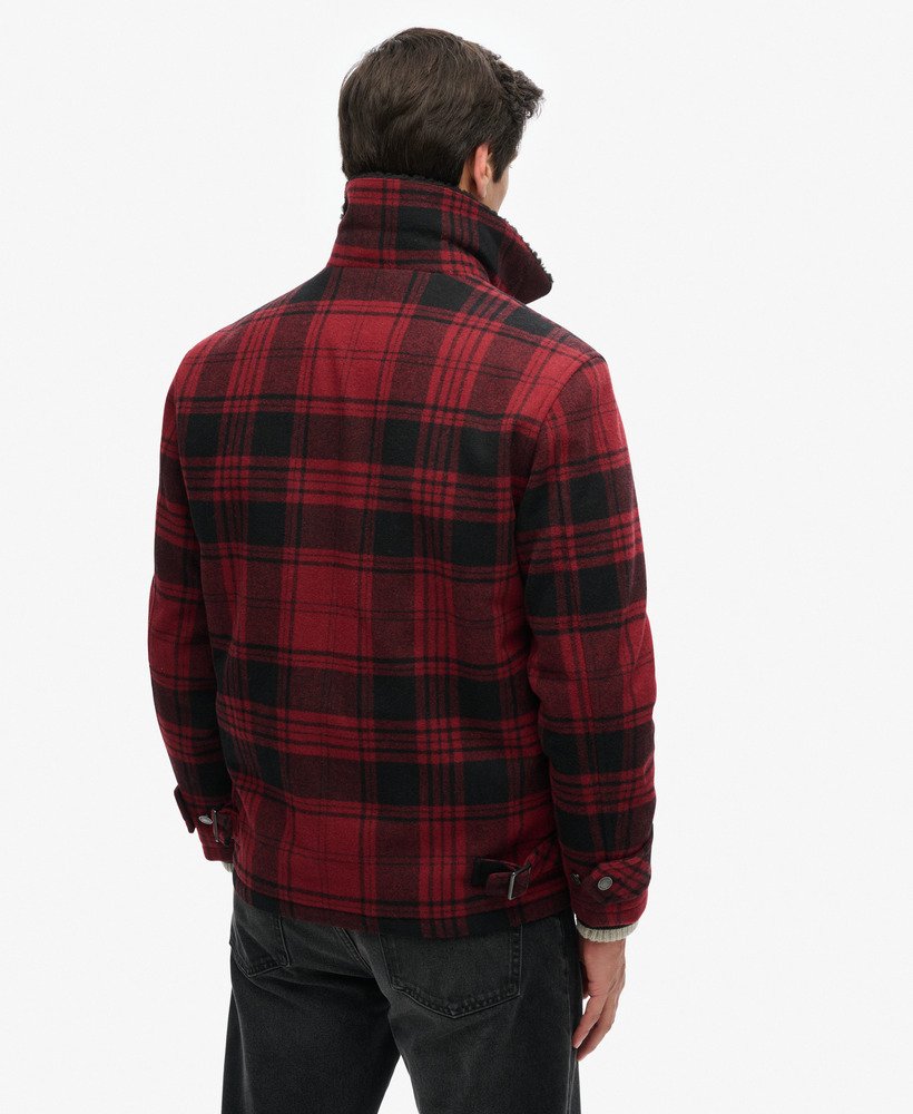 Merchant Wool Chore Jacket | Red Check – Superdry