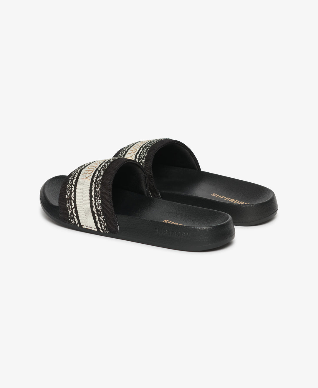 Webbing Interest Pool Slide | Black – Superdry