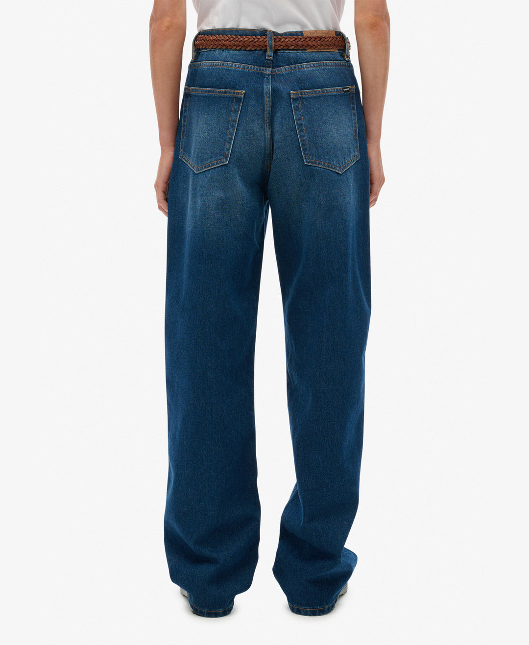 High Rise Wide Leg Jean | Deep Indigo Denim 30 – Superdry