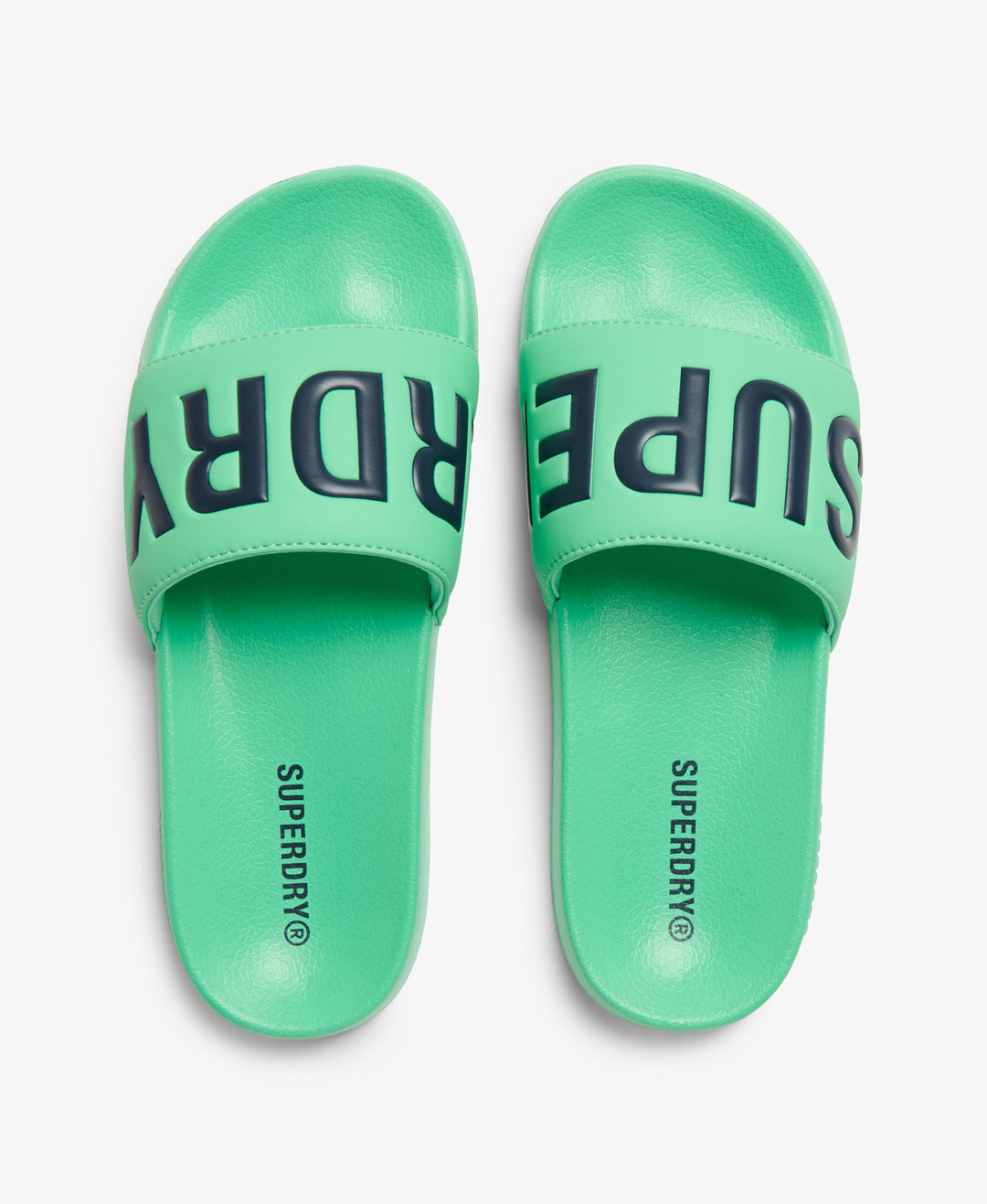 Core Graphic Pool Slide | Spring Bud Green – Superdry