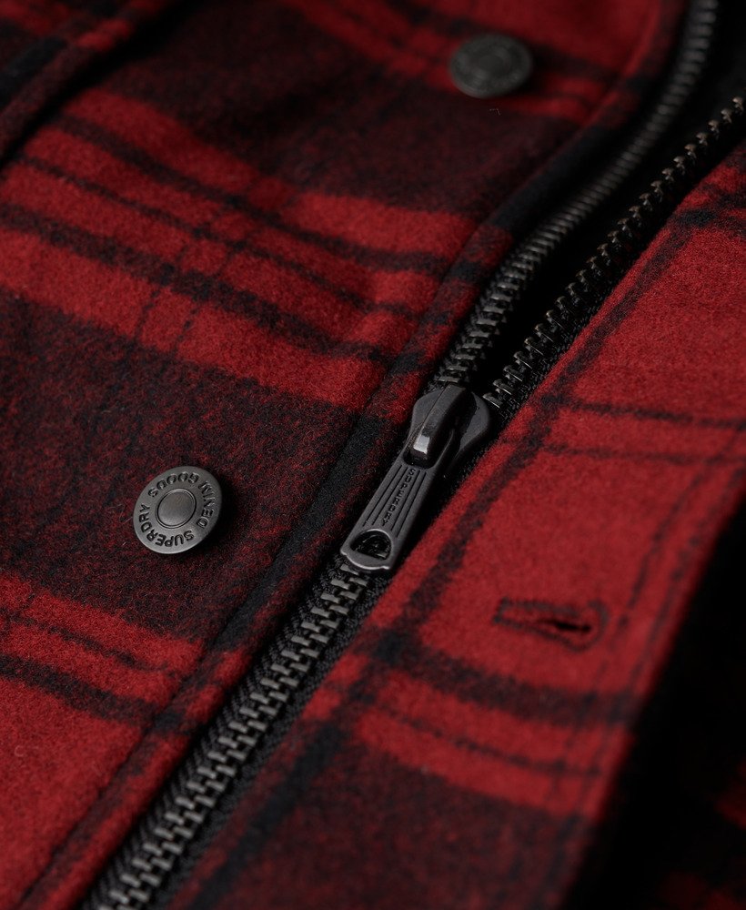 Merchant Wool Chore Jacket | Red Check – Superdry