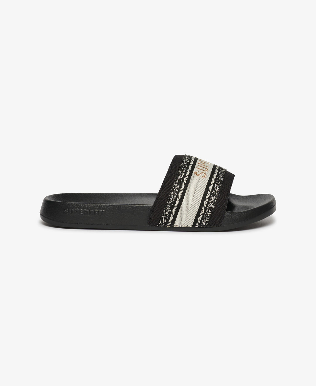 Webbing Interest Pool Slide | Black – Superdry