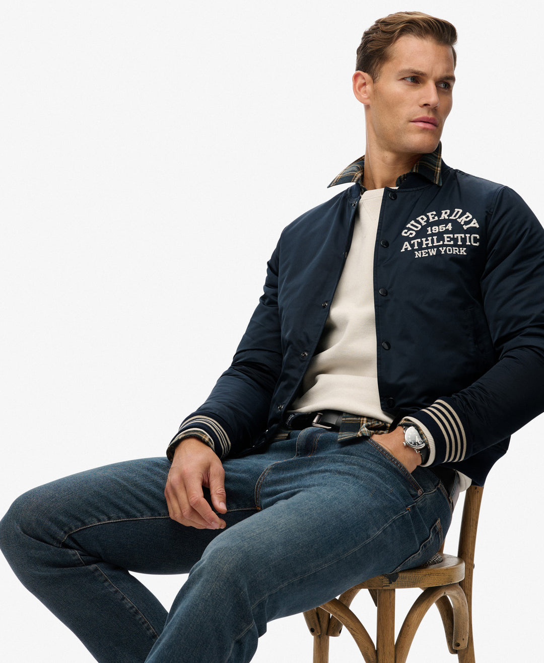 Athletic Varsity Bomber | Eclipse Navy – Superdry