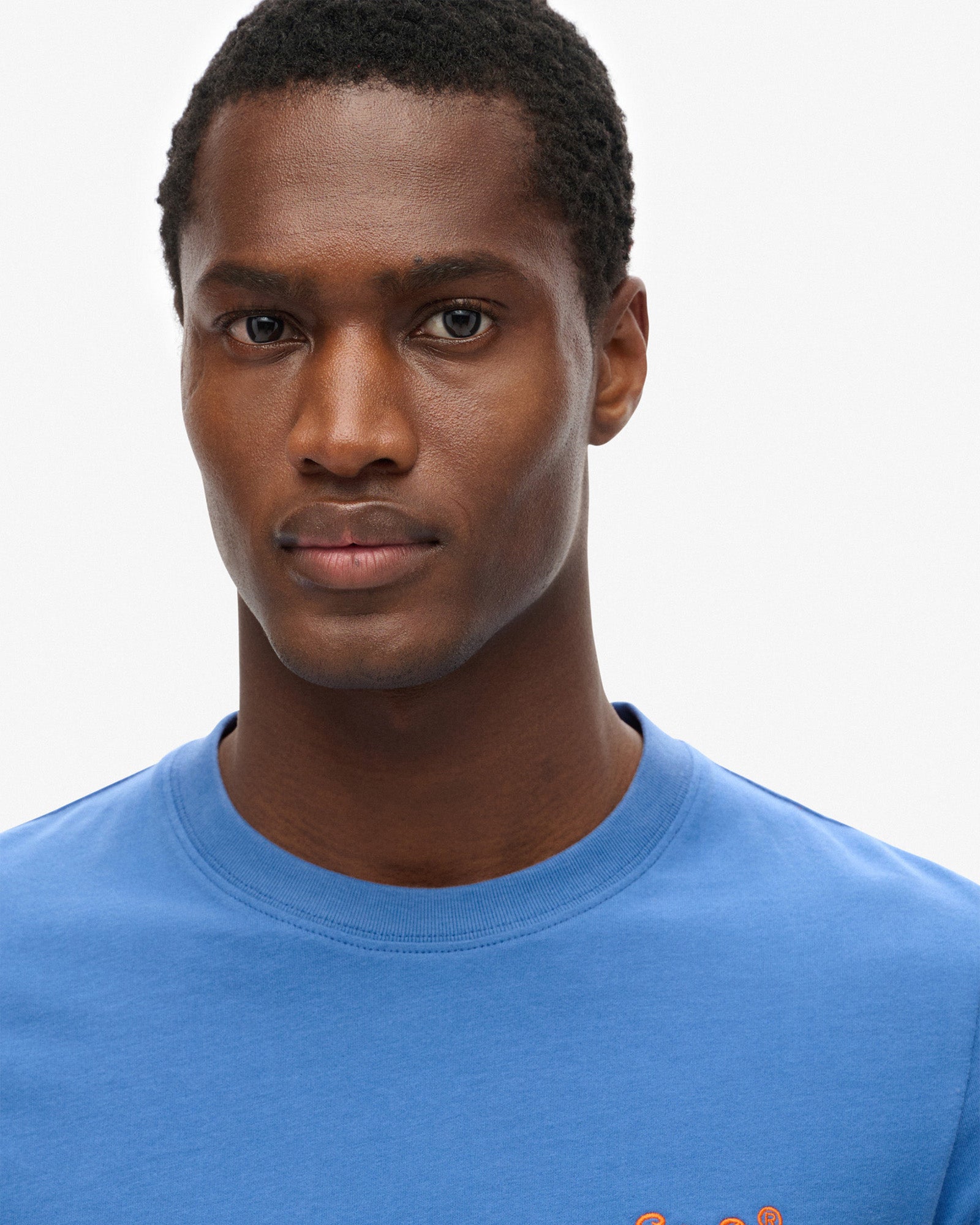 Essential Logo Embroidered Tee | Monaco Blue – Superdry