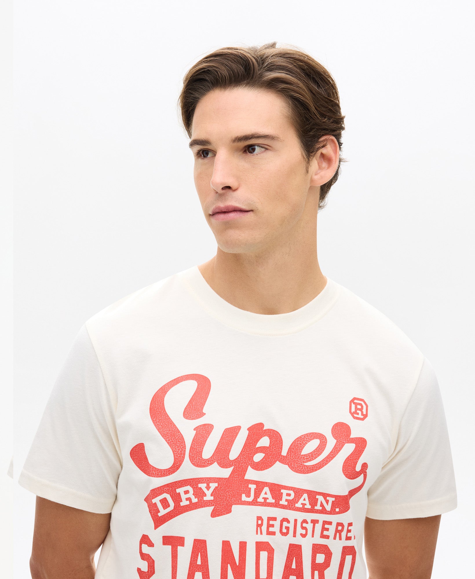 Standard Script Tee | Cream – Superdry