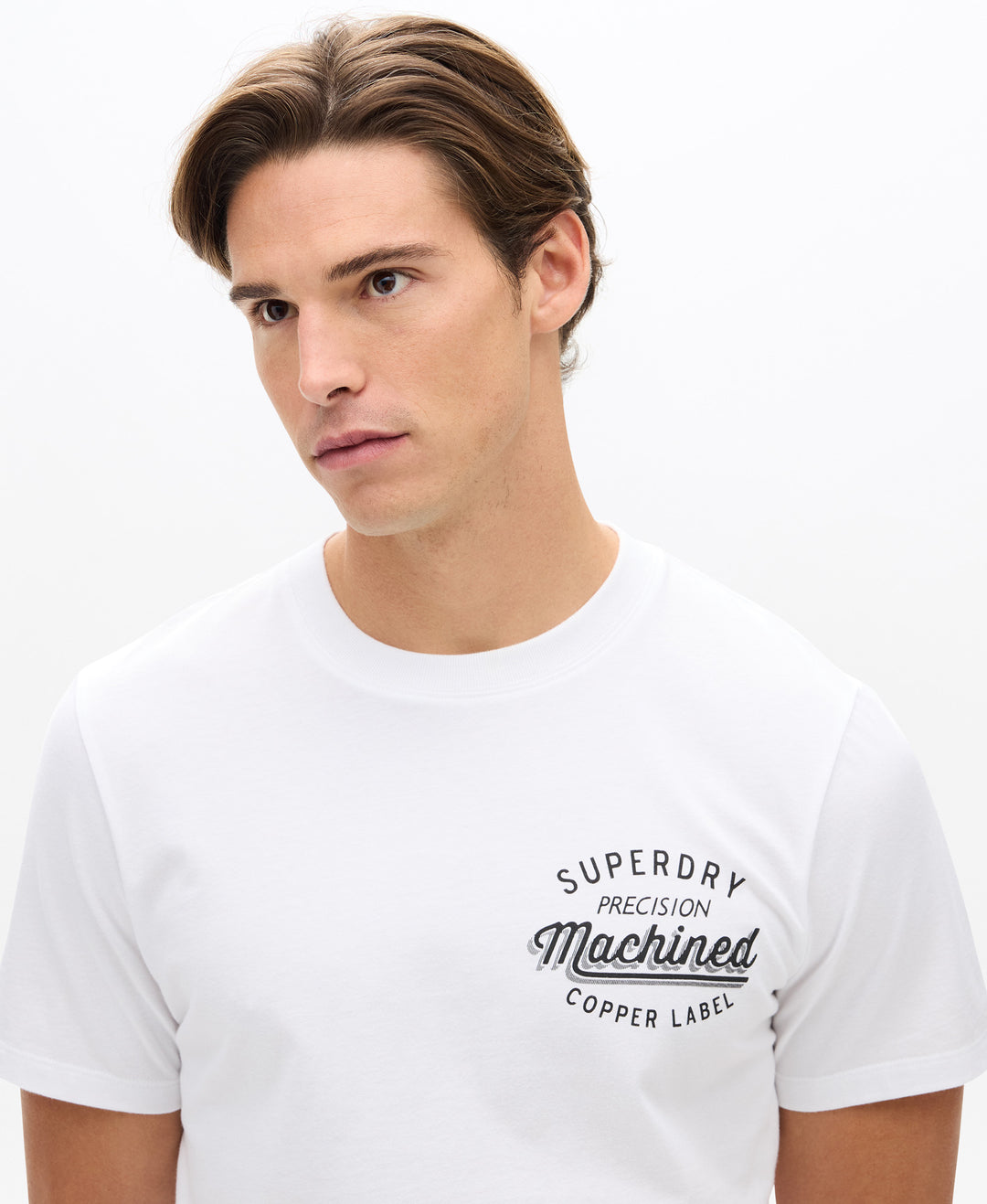 Copper Label Chest Tee | Optic – Superdry