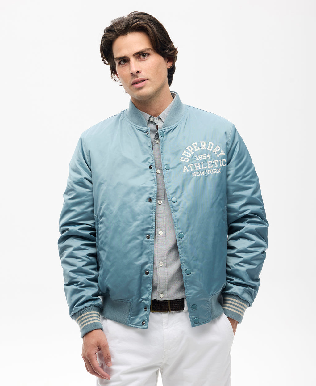 Athletic Varsity Bomber | Goblin Blue – Superdry