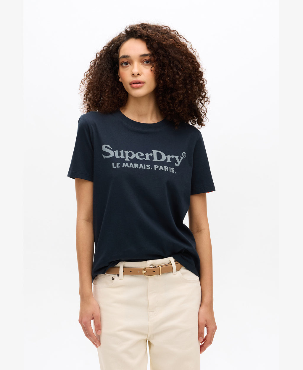 Venue Metallic Graphic Tee | Eclipse Navy – Superdry