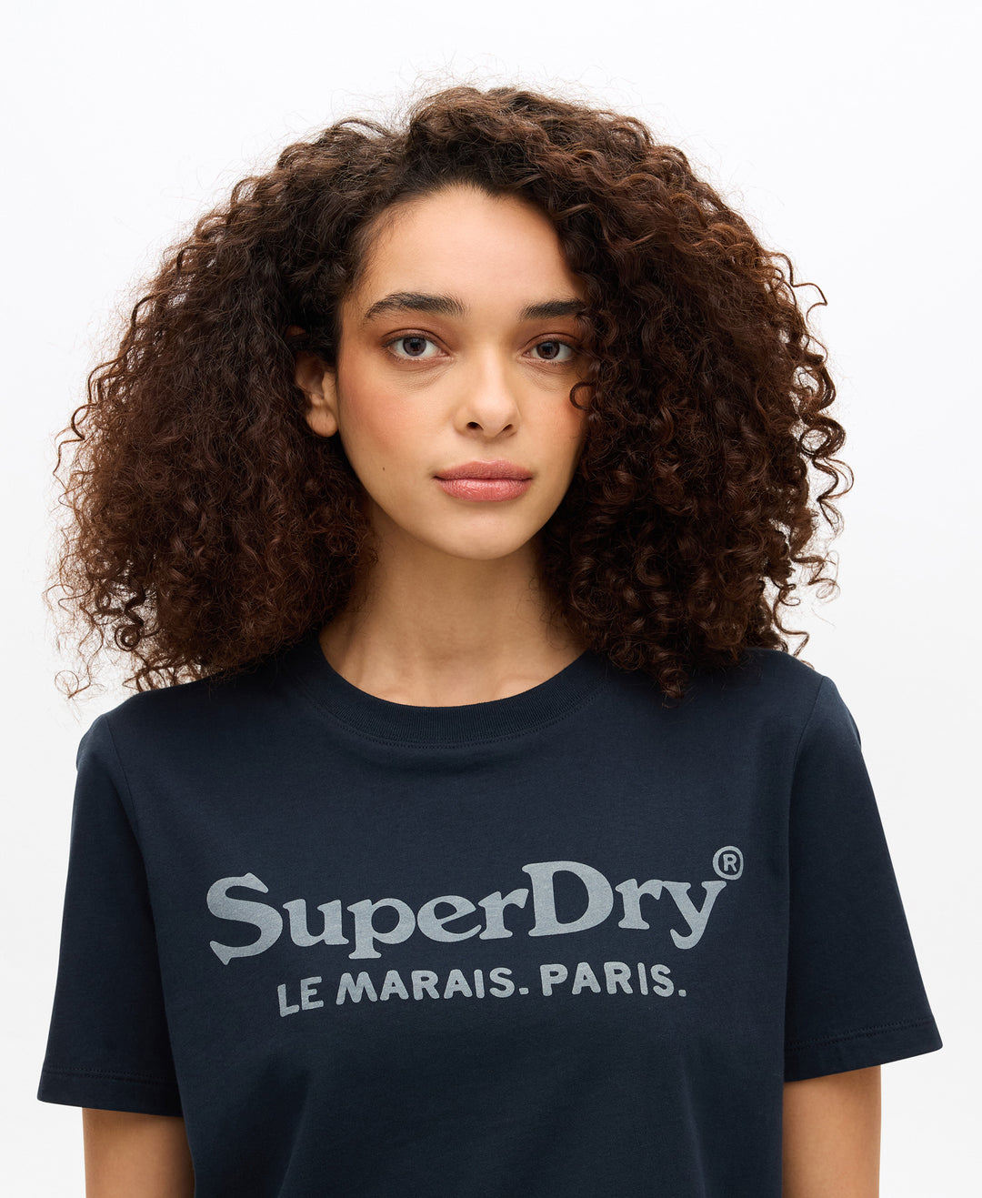 Venue Metallic Graphic Tee | Eclipse Navy – Superdry