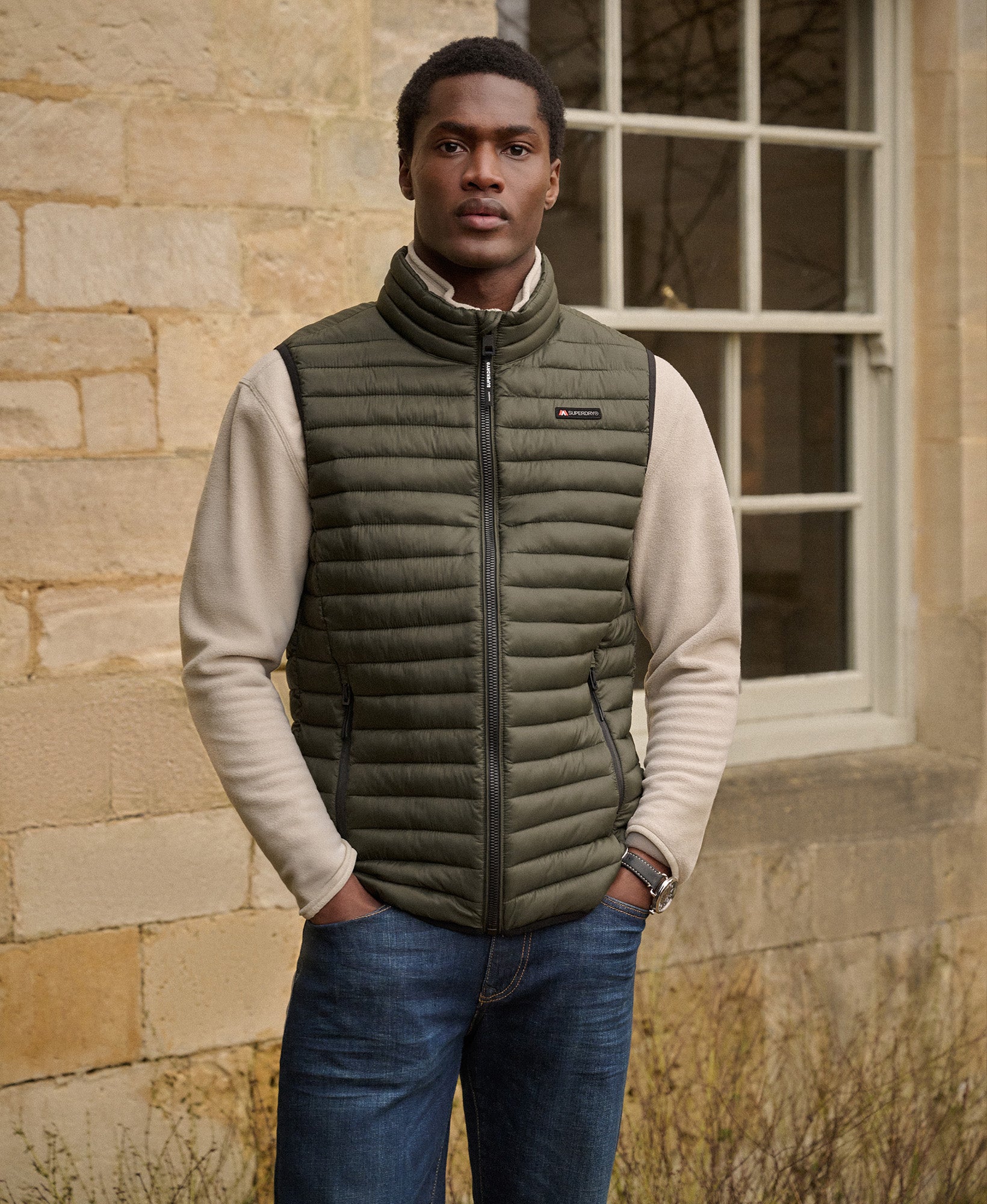 Fuji Lite Gilet | Surplus Goods Olive Green – Superdry